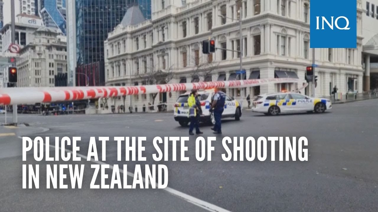 Police at the site of shooting in New Zealand - YouTube
