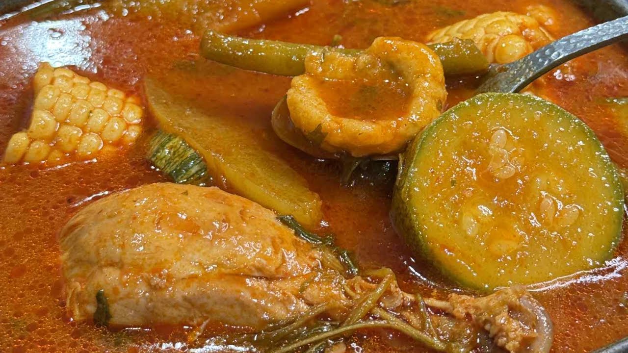Cómo Se Prepara el Tesmole Rojo de Pollo Receta Paso a Paso - YouTube