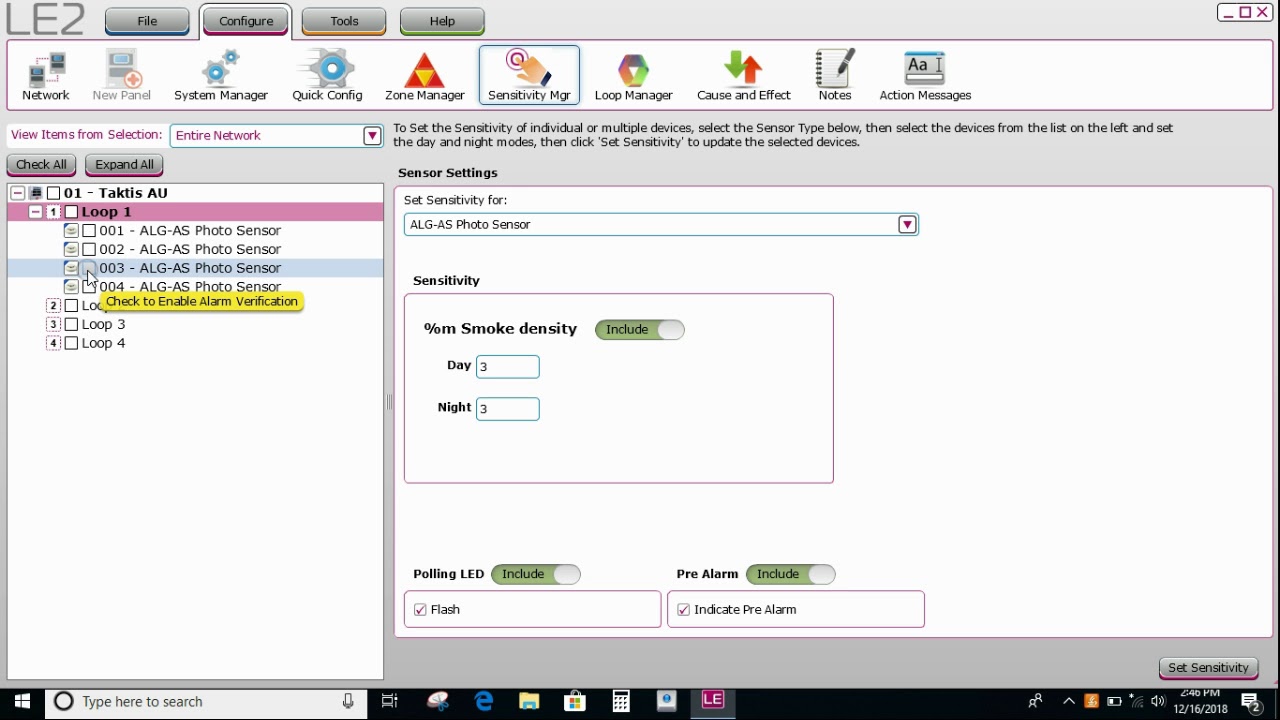 How to turn OFF & ON the Led polling and Prealarm of devices - YouTube
