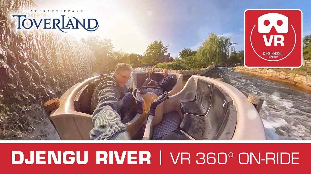 360° VR DJENGU RIVER - Attractiepark Toverland VR Thrill Ride - Rapid ...