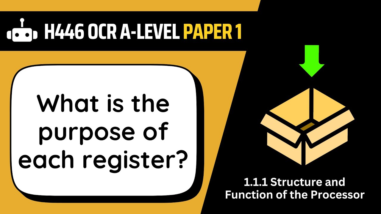 CPU Registers | 1.1a | OCR A-Level Computer Science - YouTube