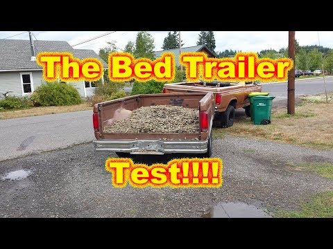 Picking Up a Load of Gravel With The Bed Trailer - YouTube