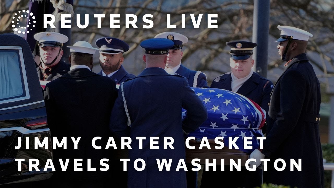 LIVE: Jimmy Carter's casket departs Atlanta for Washington - YouTube