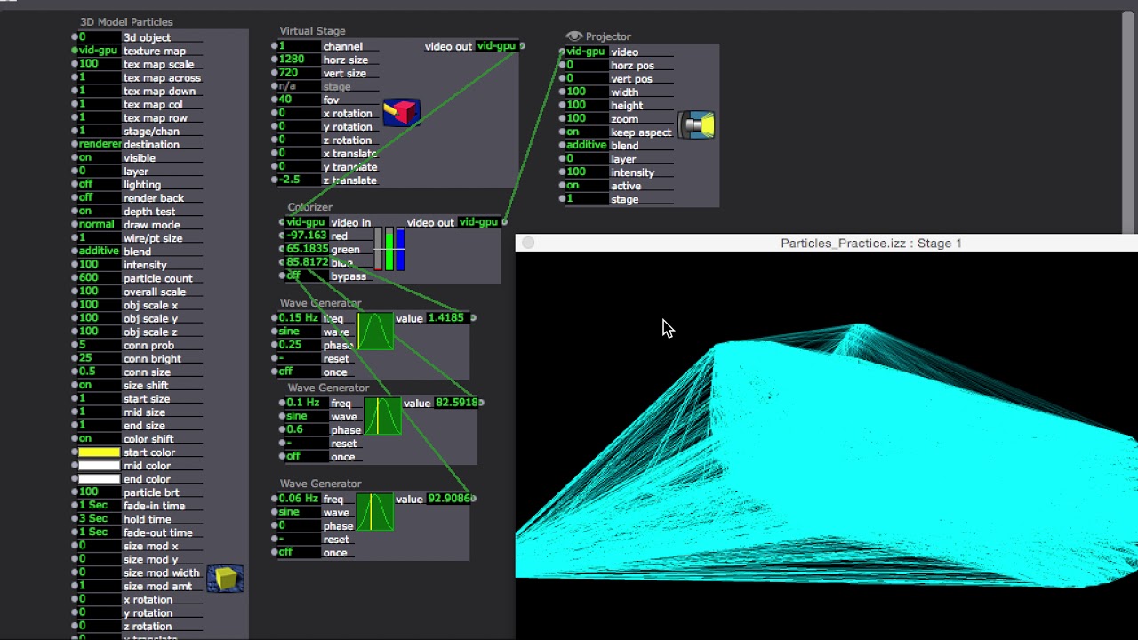 3D Model Particles - YouTube