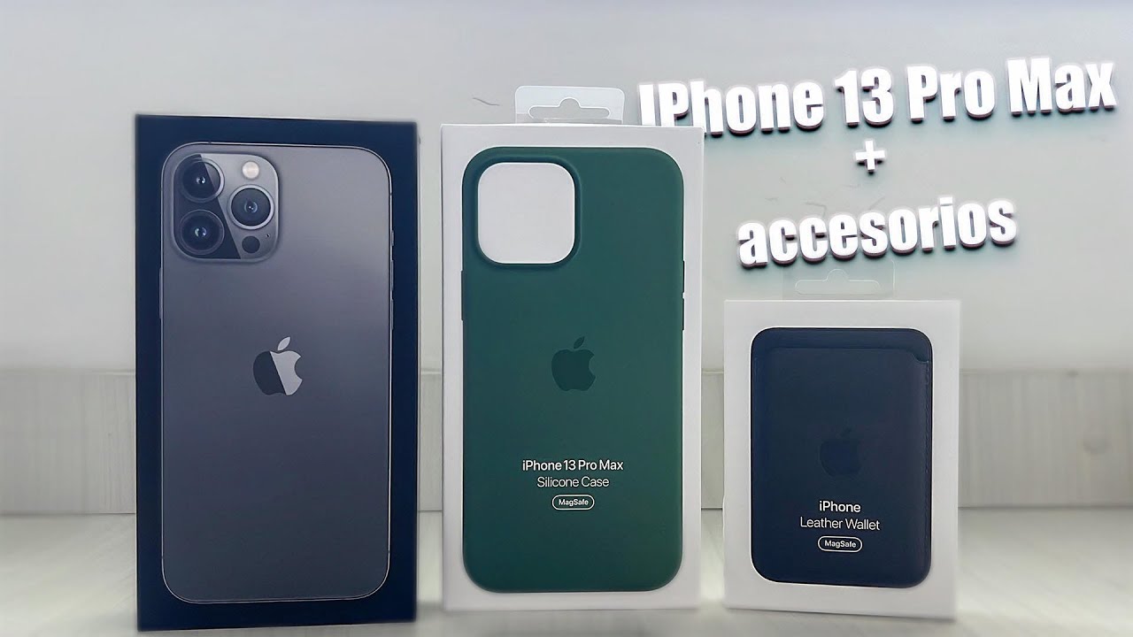 IPhone 13 pro Max Graphite | Unboxing + Accesorios!! - YouTube