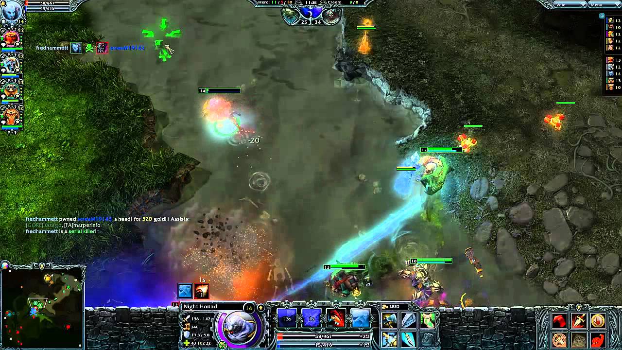 Heroes of Newerth night hound GUIDE midwars - YouTube
