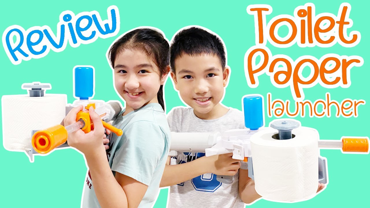 รีวิว ของเล่นใหม่ Toilet Paper Launcher ใช้ทิชชู่เป็นกระสุน ของเล่นแปลก ...