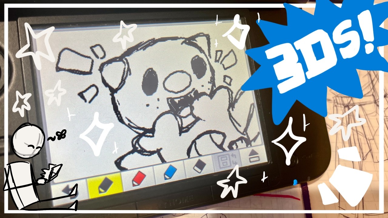 Drawing Pokemon on my 3Ds 🎮 - YouTube
