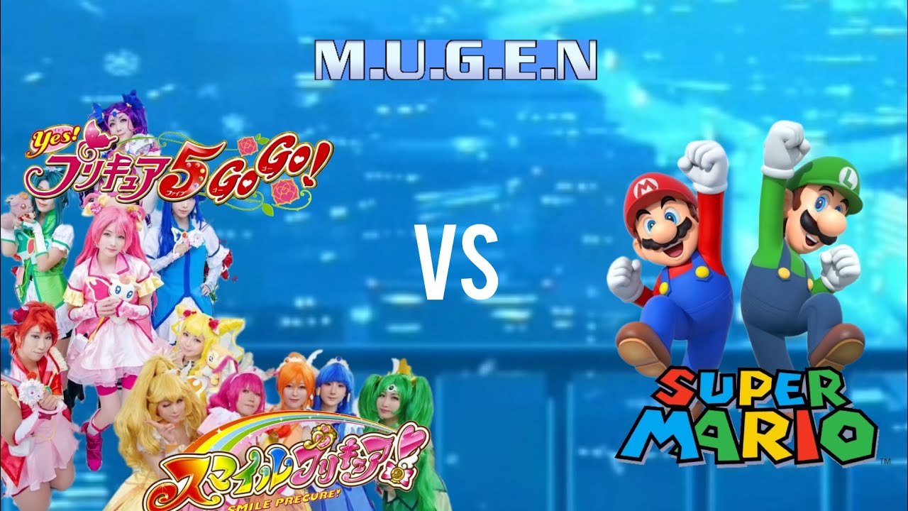 MUGEN Battles Cure Dream and Cure Happy VS Super Better Mario and Super ...