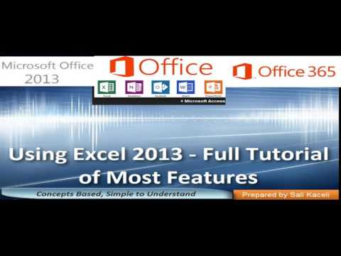 Excel 2016 tutorial for beginners by Sali Kaceli