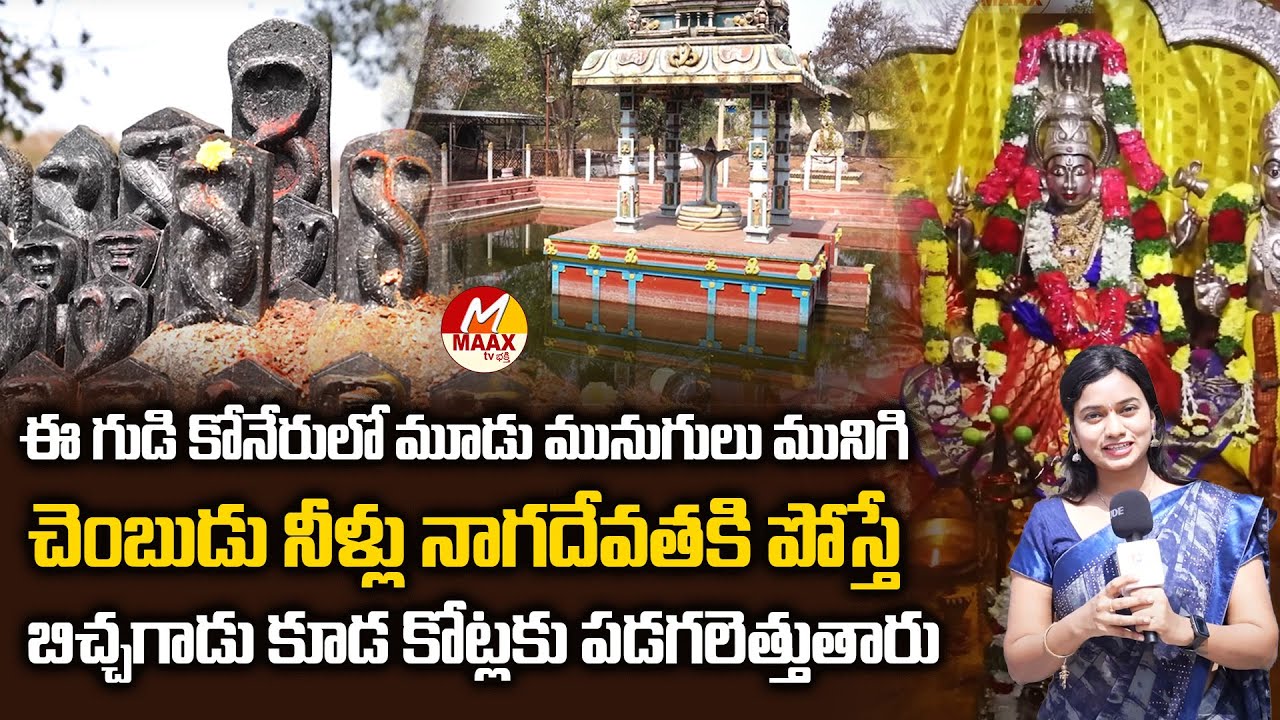 ఈ గుడిలో చెంబుడు నీళ్లు నాగదేవతకి పోస్తే.. | Naga Devatha Temple in Tirumalagiri | MaaxTV ...