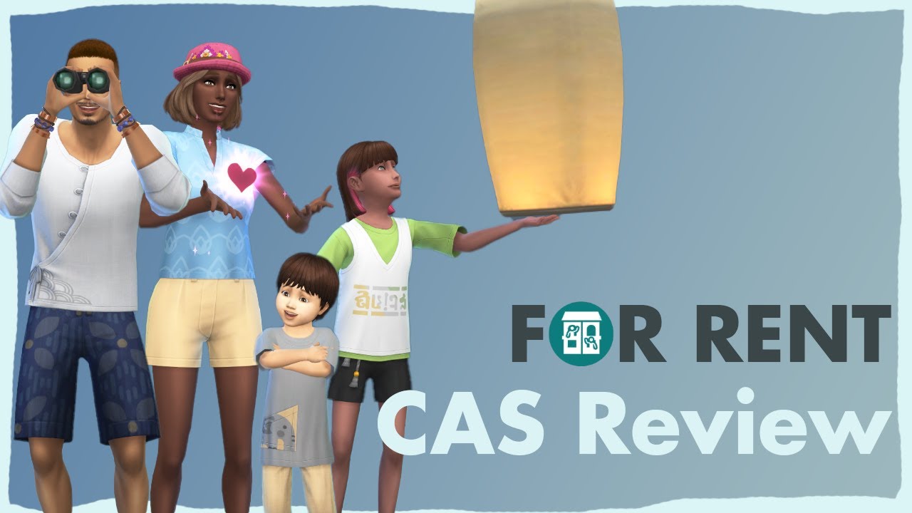Create a Sim Review 👚 CAS 👚 Sims4 For Rent - YouTube