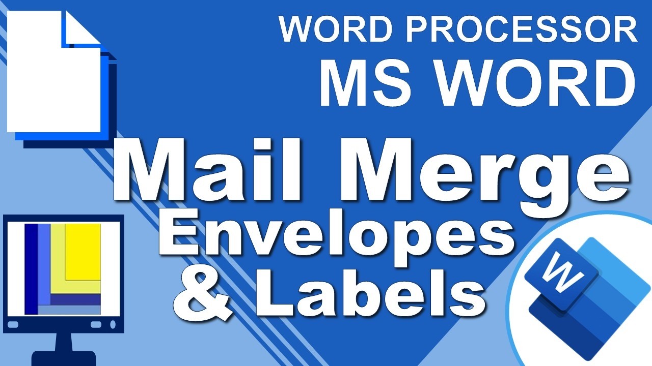 MS Word | Mail Merge for Envelopes and Labels - YouTube