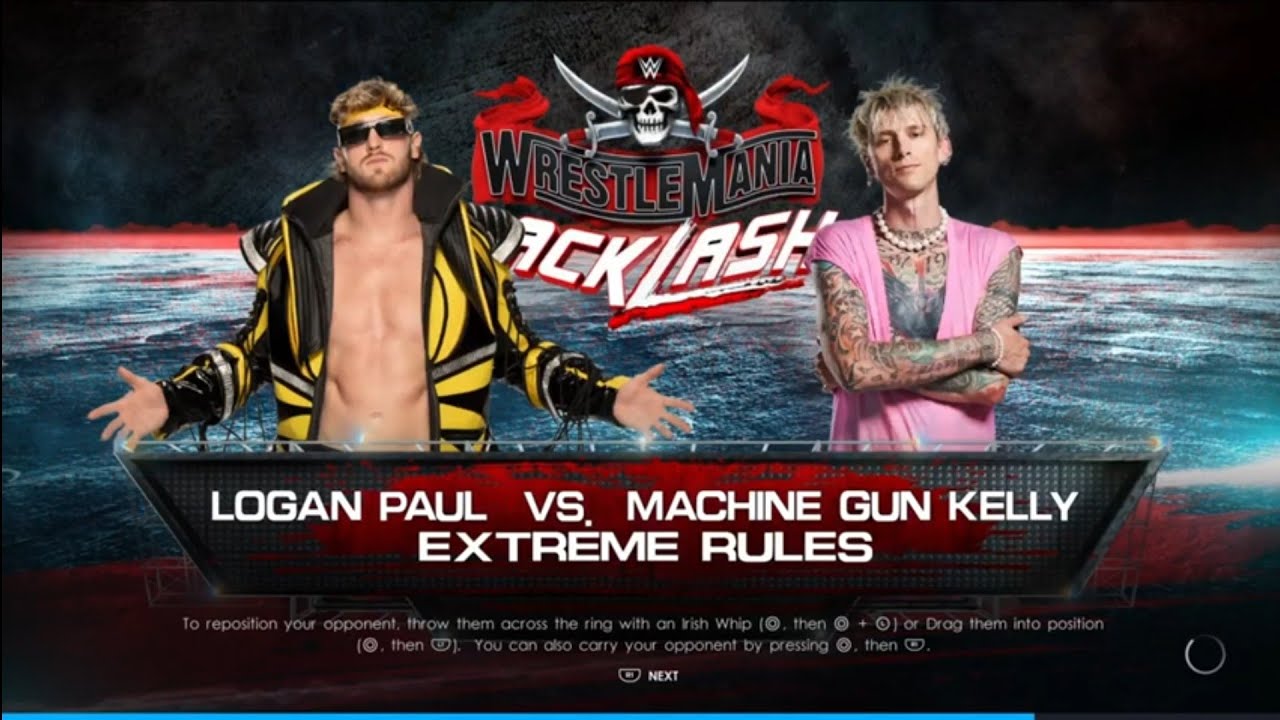 WWE 2K22 | Logan Paul vs Machine Gun Kelly - YouTube