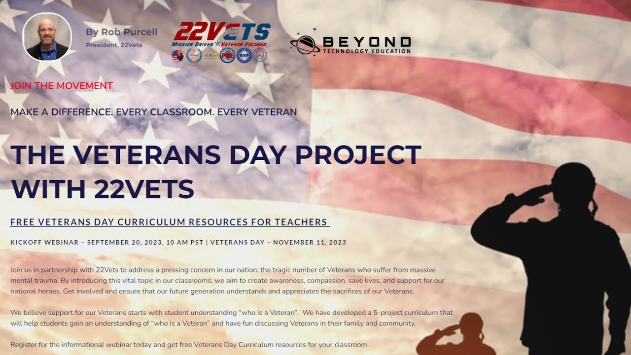 Veteran's Day K-8 Curriculum Project - YouTube