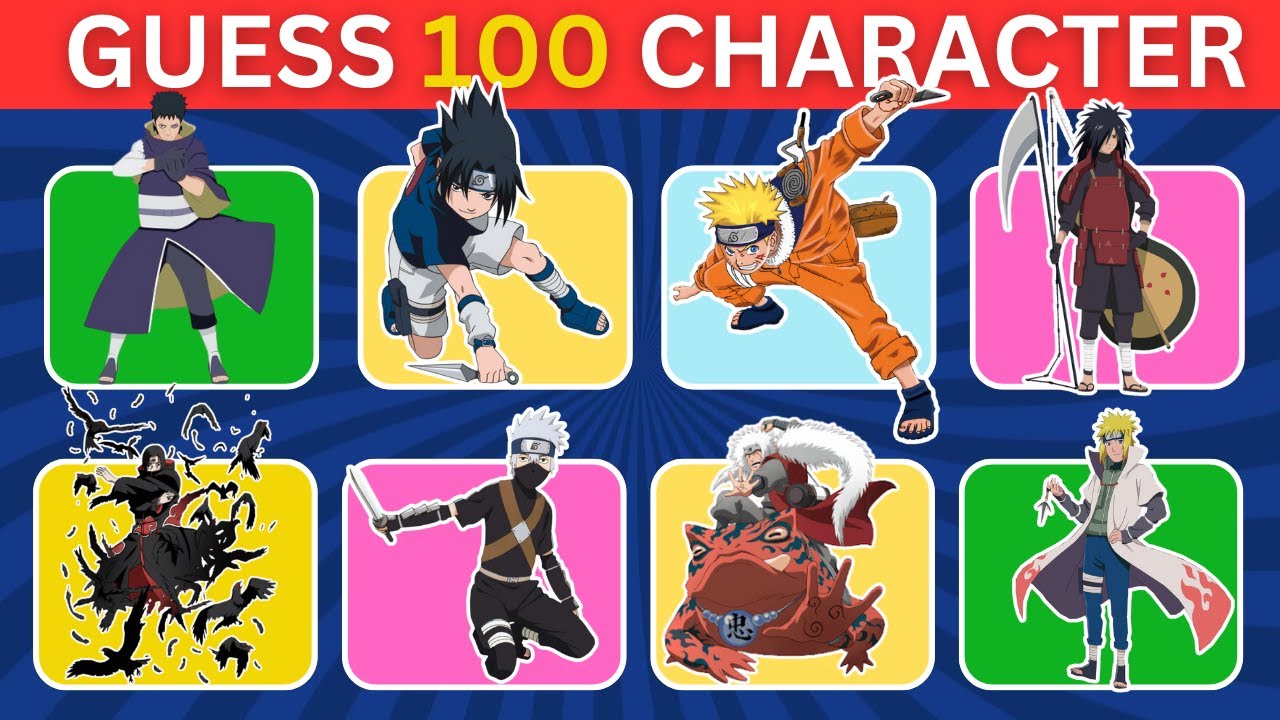 🍥🔥 GUESS 100 NARUTO CHARACTERS IN 5 SECONDS | Naruto Quiz - YouTube