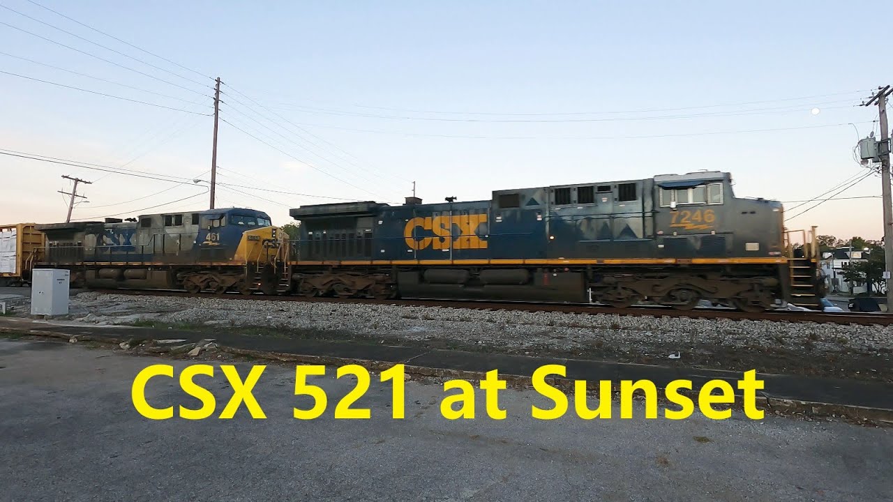 Lots of Horn Sound - Twilight Train CSX 515 in Athens with 7246, 461 - YouTube
