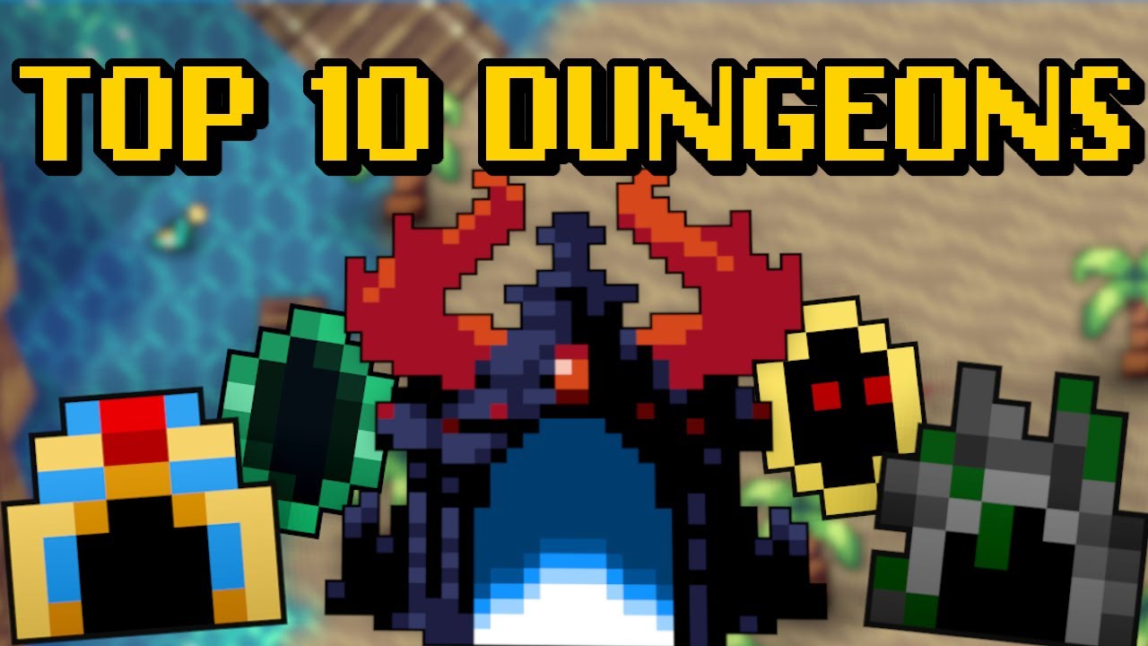 TOP 10 DUNGEONS IN RotMG - YouTube