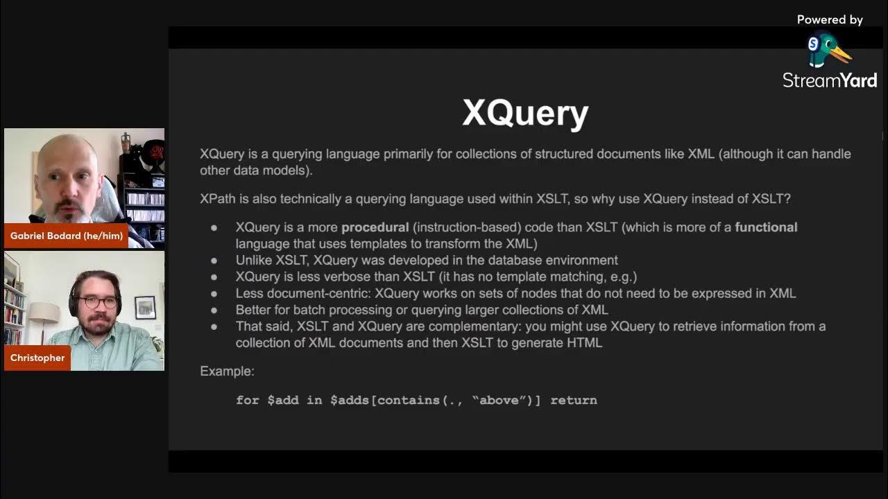 Whats The Difference Between Css Xpath Xslt And Xquery Youtube
