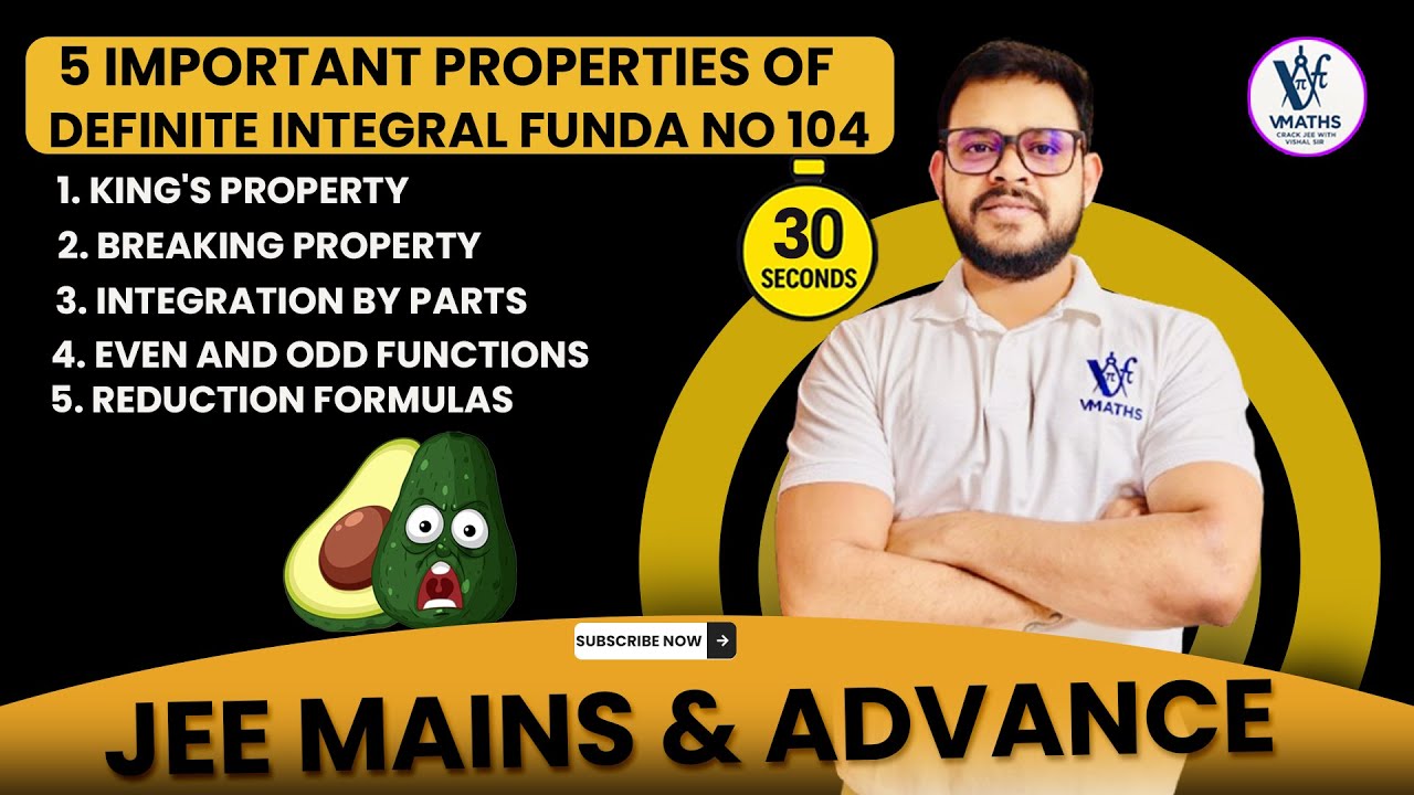 5 Important Properties of Definite Integrals | Calculus Tricks for JEE ...