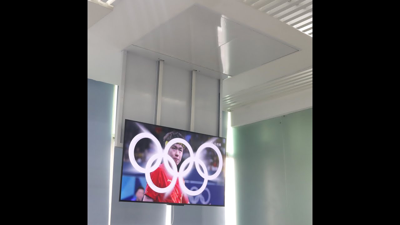 New design square column drop down tv lift for 32-86" TV +86 ...