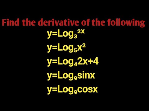 Logarithmic differentiation| How to find derivative of Logarithmic ...