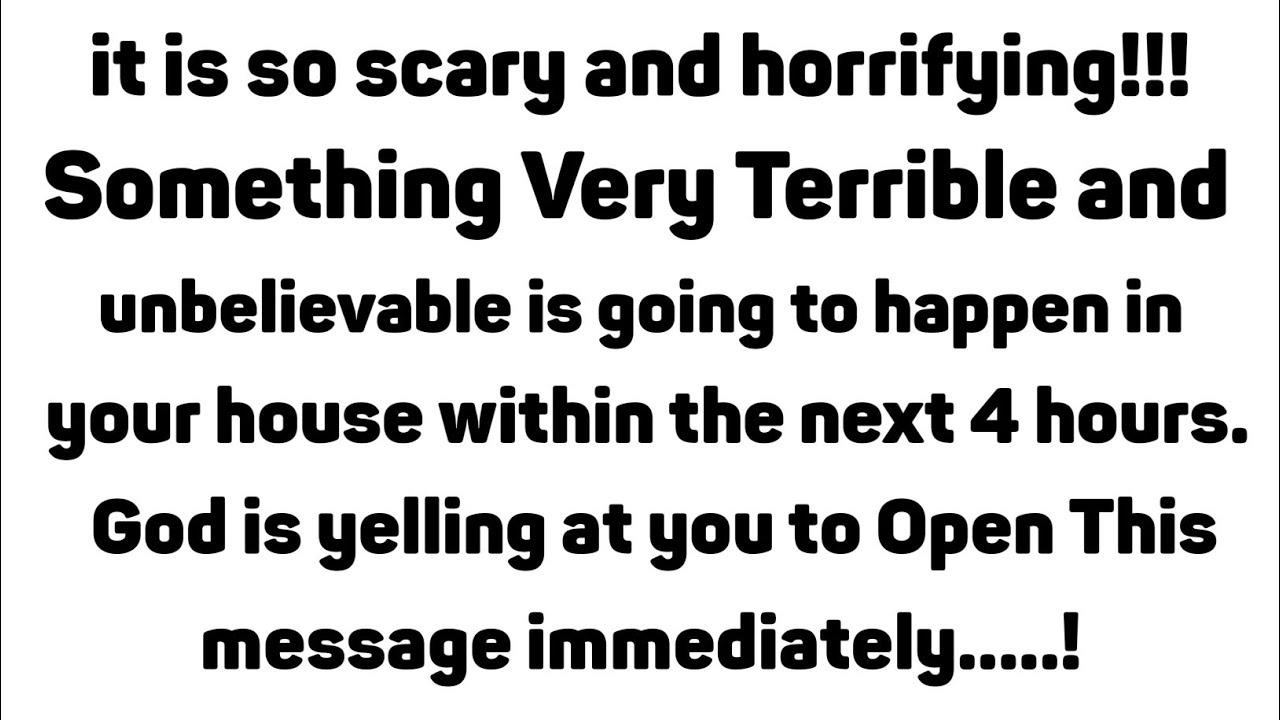 It is so scary and horrifying.!! Something very terrible and ...
