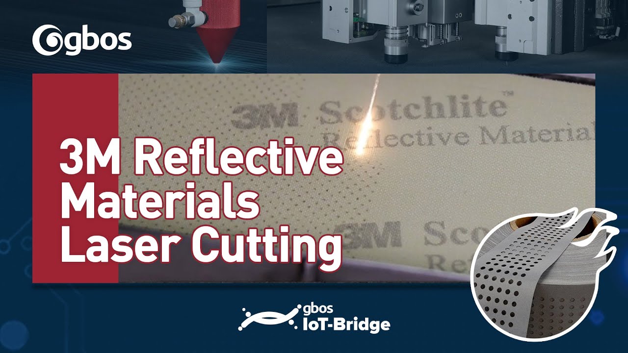 3m reflective tape laser perforating breathable holes & laser cutting ...