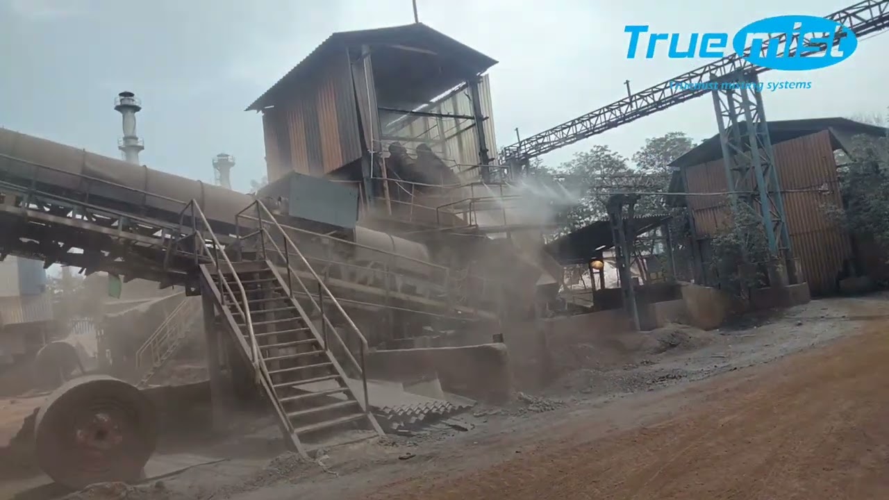 Dust Suppression Misting System in Iron and Steel Plant for material ...