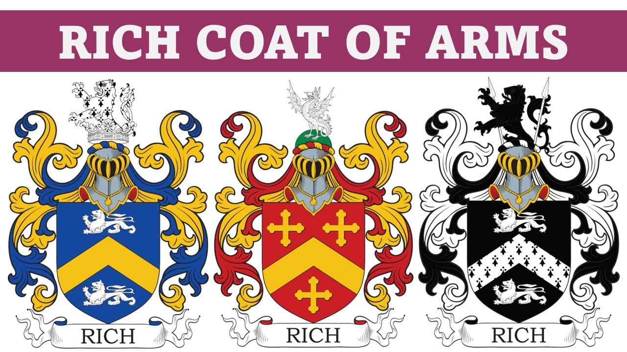 Rich Coat of Arms & Family Crest - Symbols, Bearers, History - YouTube