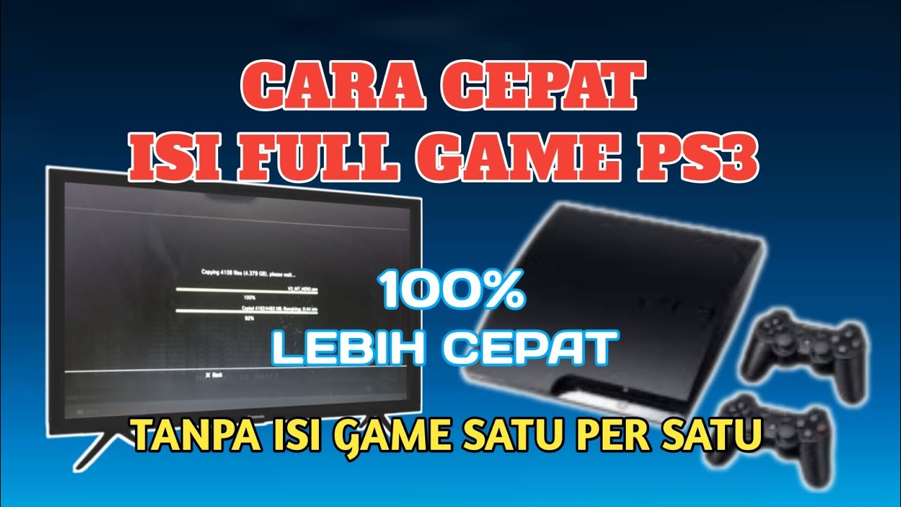 CARA CEPAT ISI GAME PS3 - YouTube