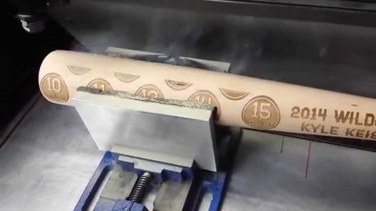 Baseball Bat Engraving by PeerlessCustom - YouTube