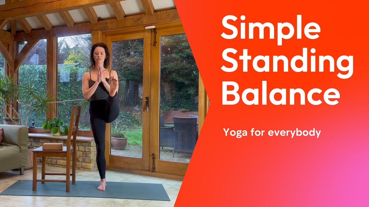 6 Mins - Yoga Balance practice - Yoga for longevity! Standing on one ...