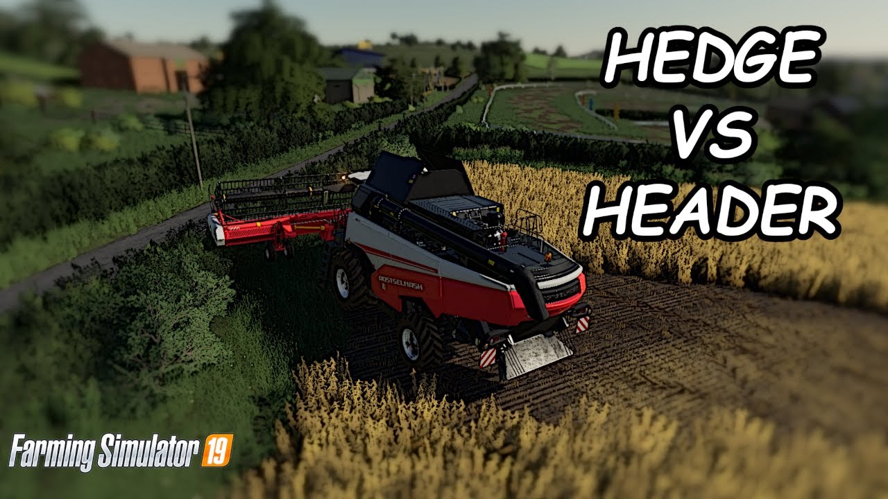 HARVESTER HEDGE COLLISIONS | FS19 Tips - YouTube