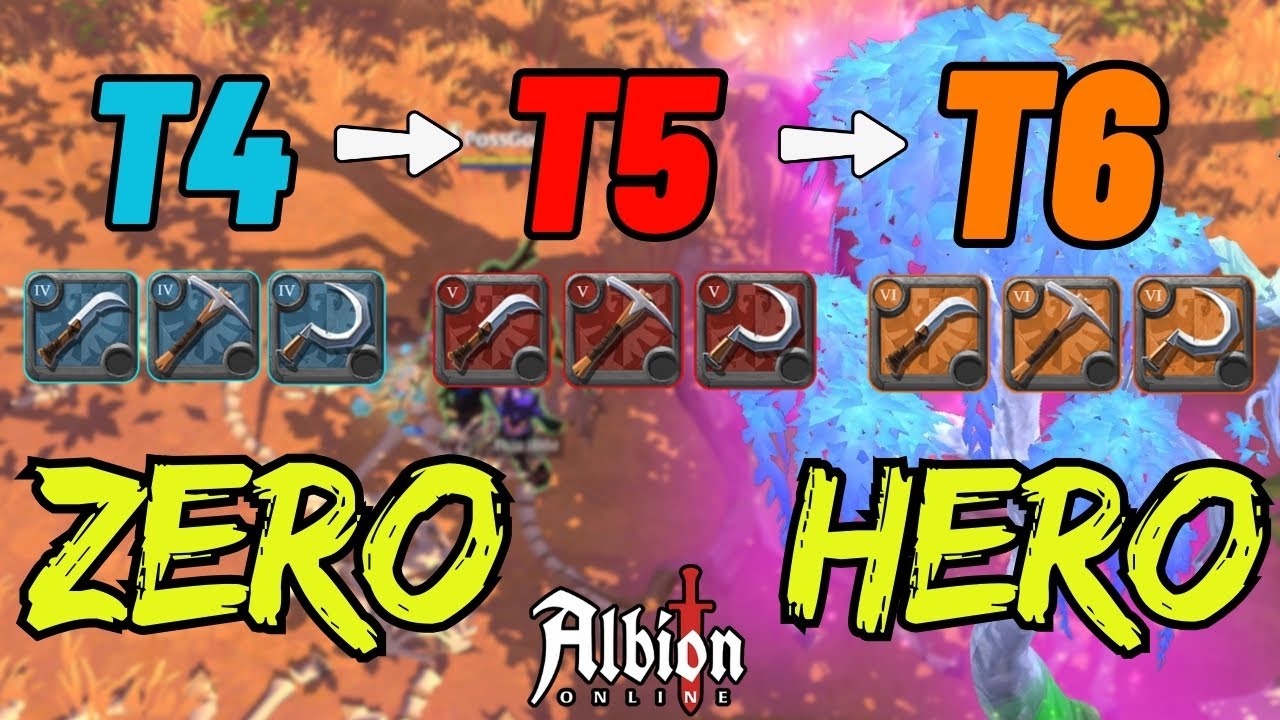 How to Upgrade Gather Tools to Tier 6 | ZERO to HERO Gathering | Albion ...