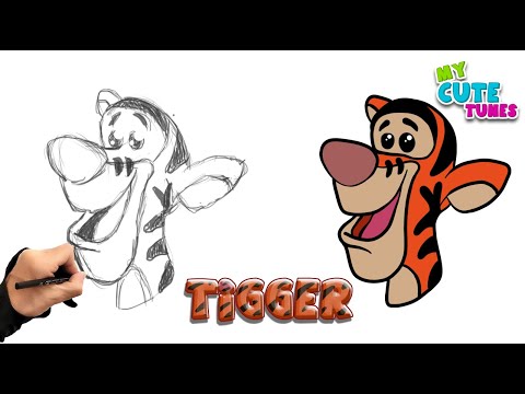 How to draw Tigger | Winnie the Pooh - YouTube