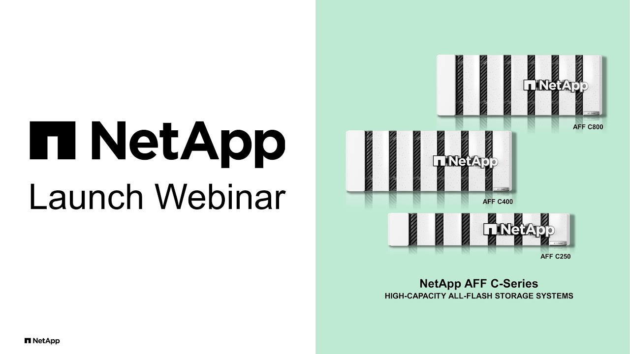 NetApp Nordics and Baltics - C-Series Launch Webinar - YouTube