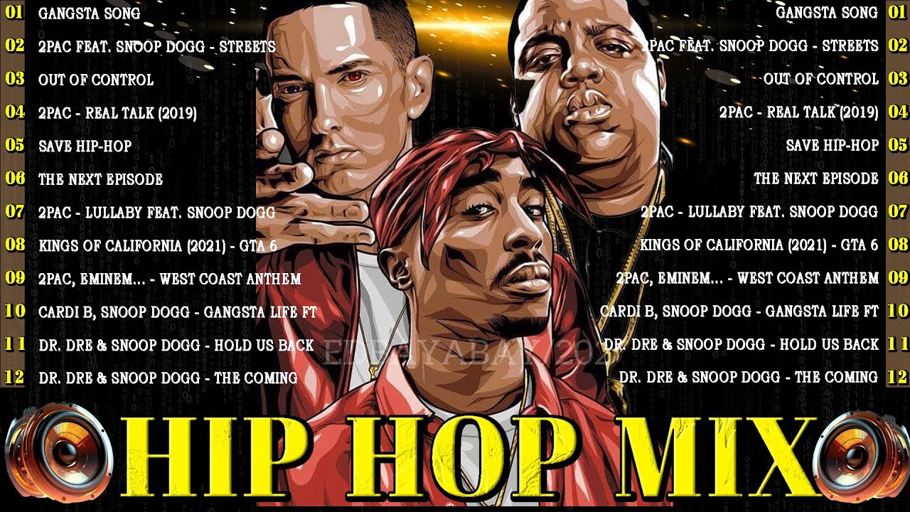 90'S BEST RAP MIX - OLD SCHOOL HIP HOP PLAYLIST - SNOOP DOGG, 2PAC, 50 ...