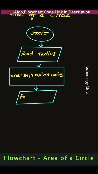 Area of a Circle Flowchart #shorts #ytshorts #youtubeshorts - YouTube