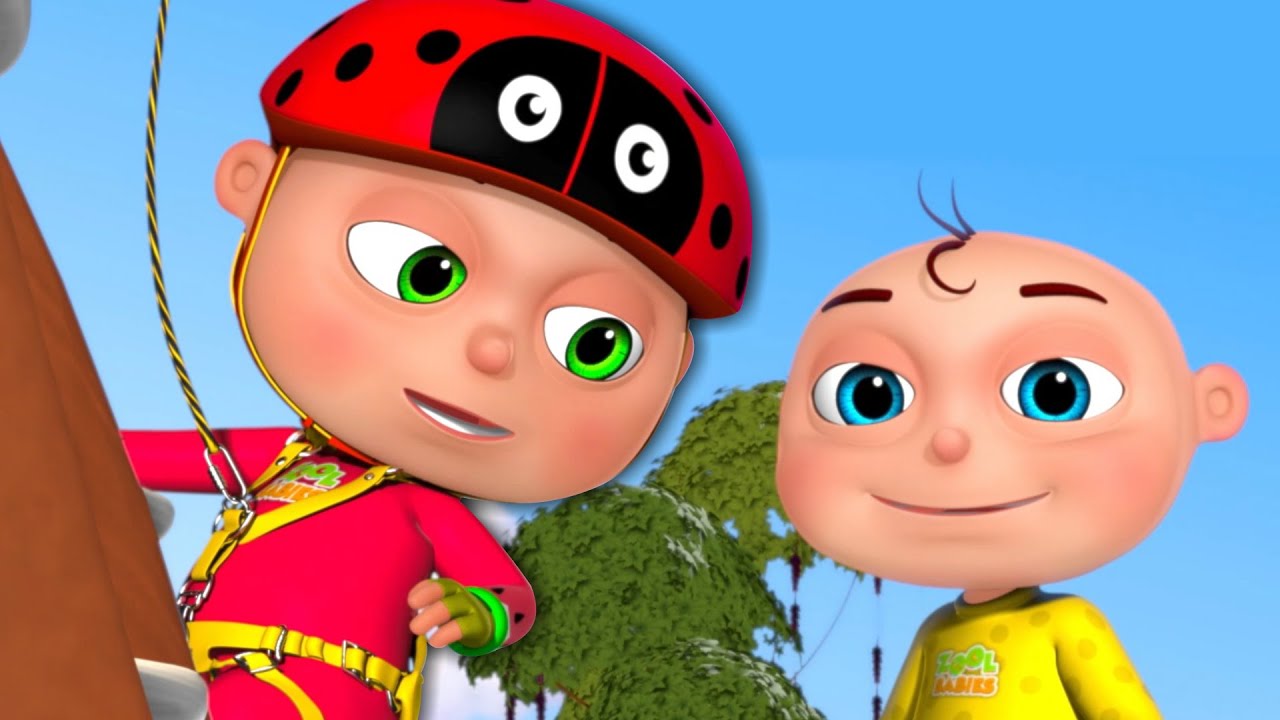 Zool Babies Climbing The Wall Song | Nursery Rhymes For Kids | Zool ...