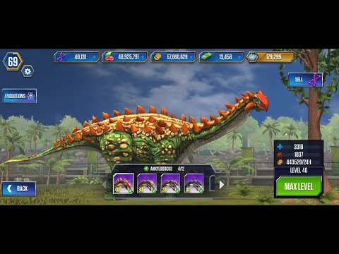 ANKYLODOCUS BATTLE - JURASSIC WORLD THE GAME - YouTube