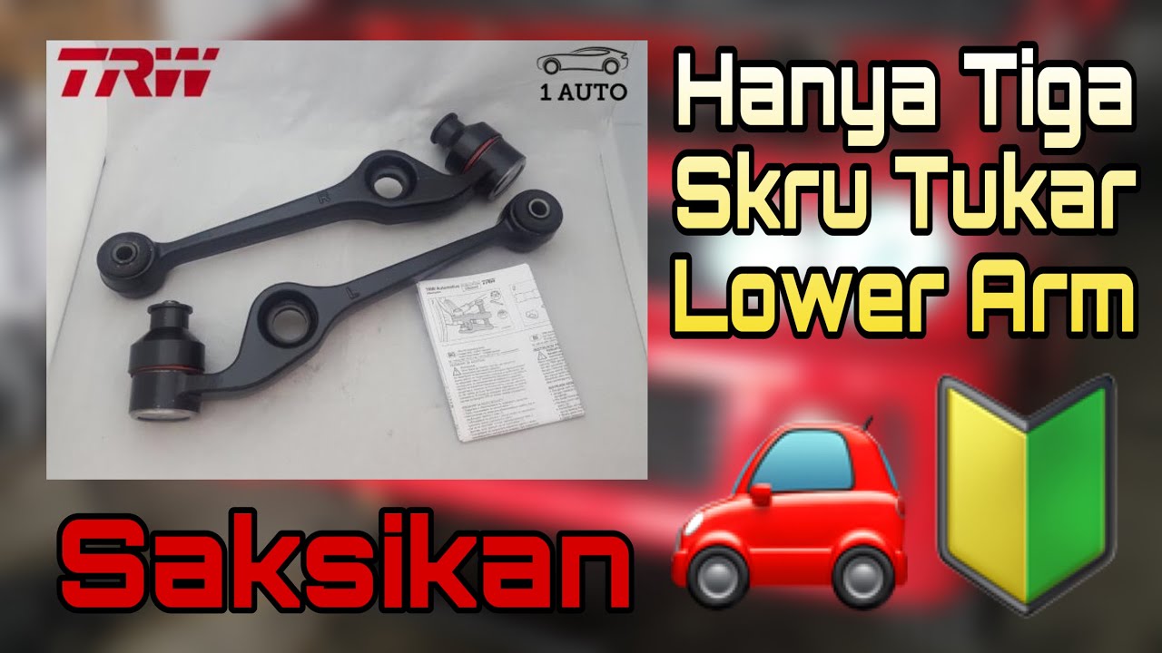 Nak tau cara tukar lower arm kelisa? Tengok nii - YouTube