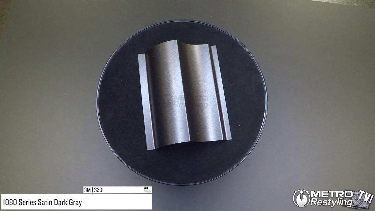 3M 1080 Satin Dark Gray S261 Vinyl Wrap Car Wrapping Film - YouTube