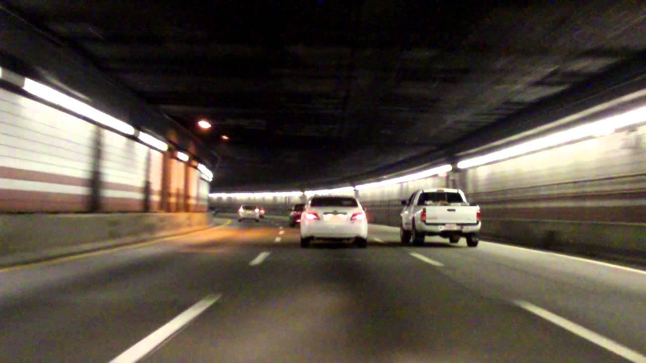 John F. Fitzgerald Expressway (Interstate 93 Exits 28 to 18) southbound ...