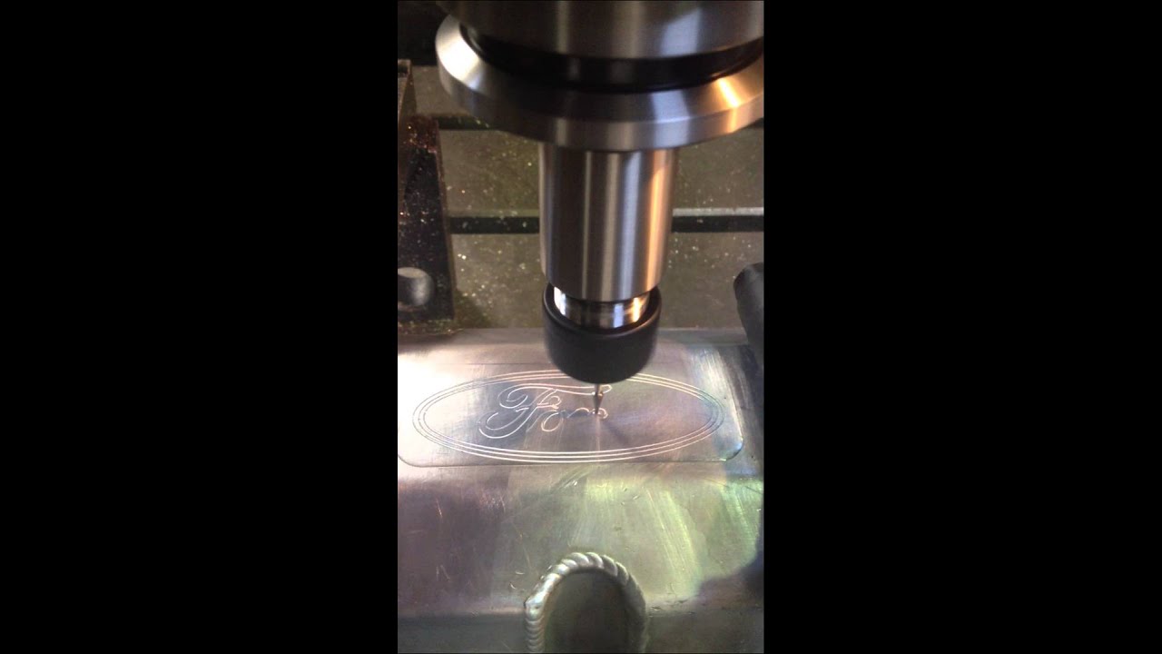 CNC engraving Ford Logo - YouTube