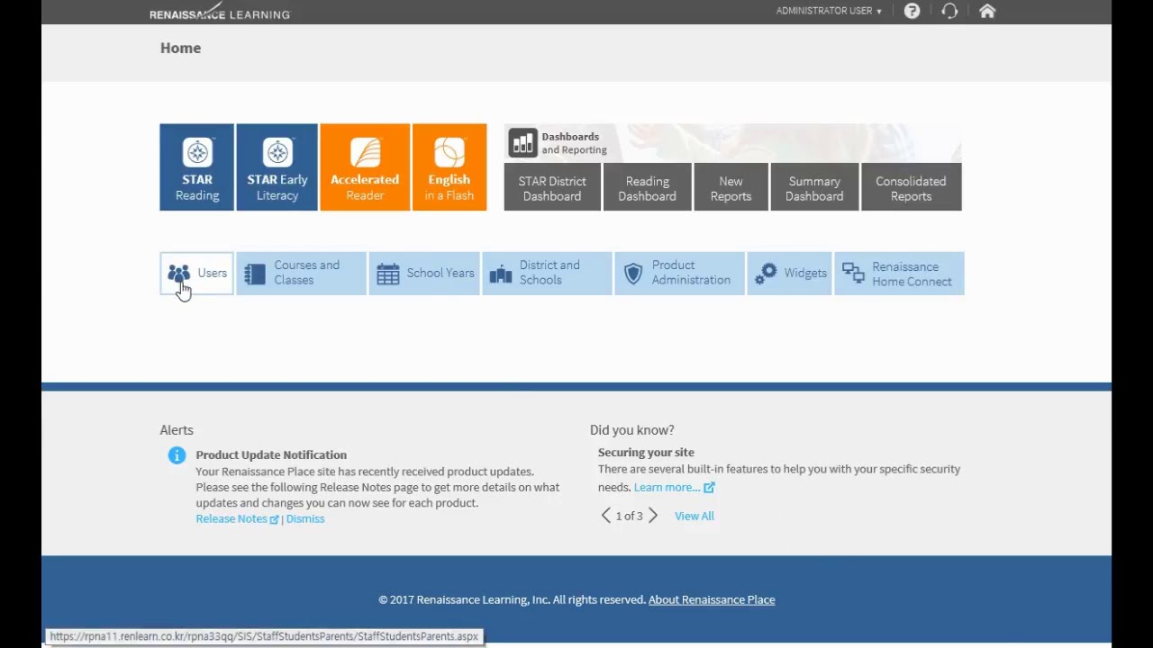 Renaissance Place 사용 Step 2. 학생, 선생님 등록 Manual - YouTube