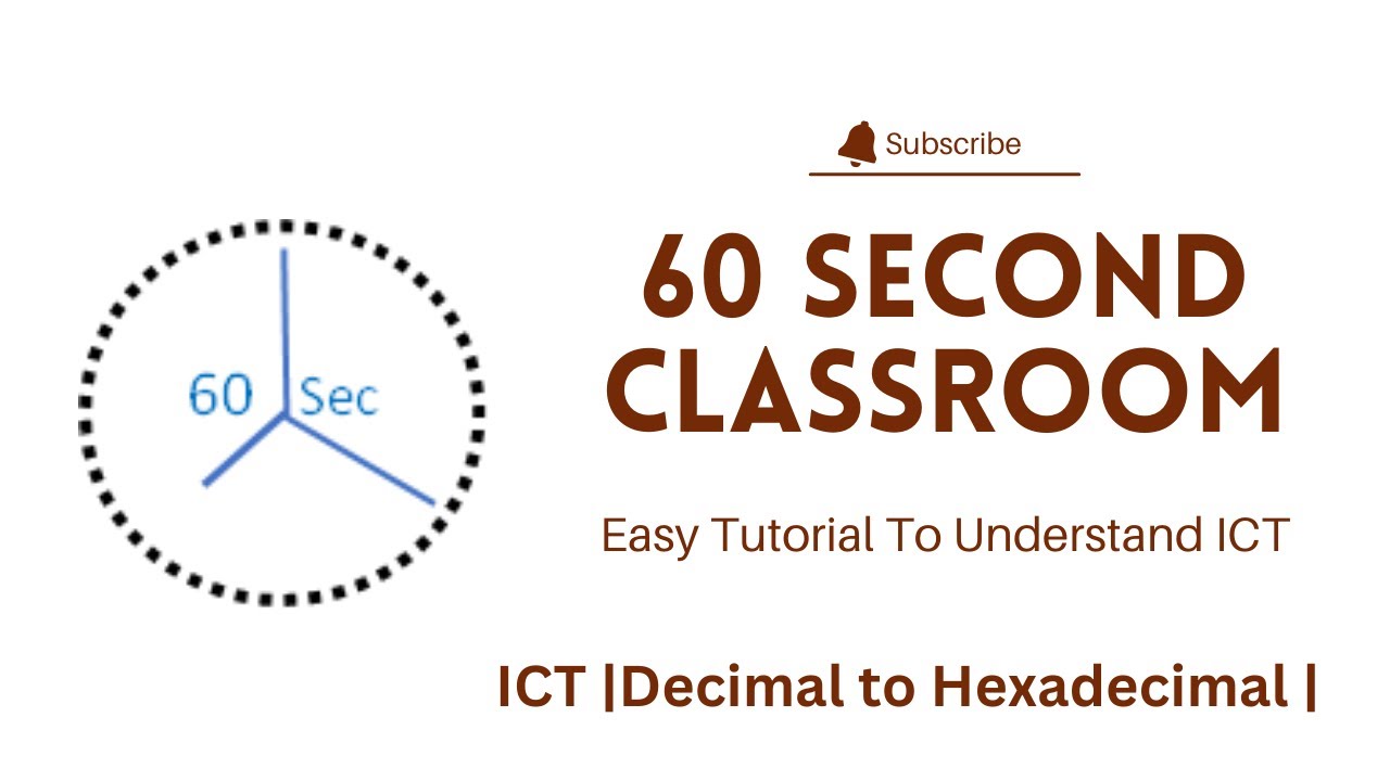 ICT || ICT for HSC || Decimal to Hexadecimal #education #exam - YouTube