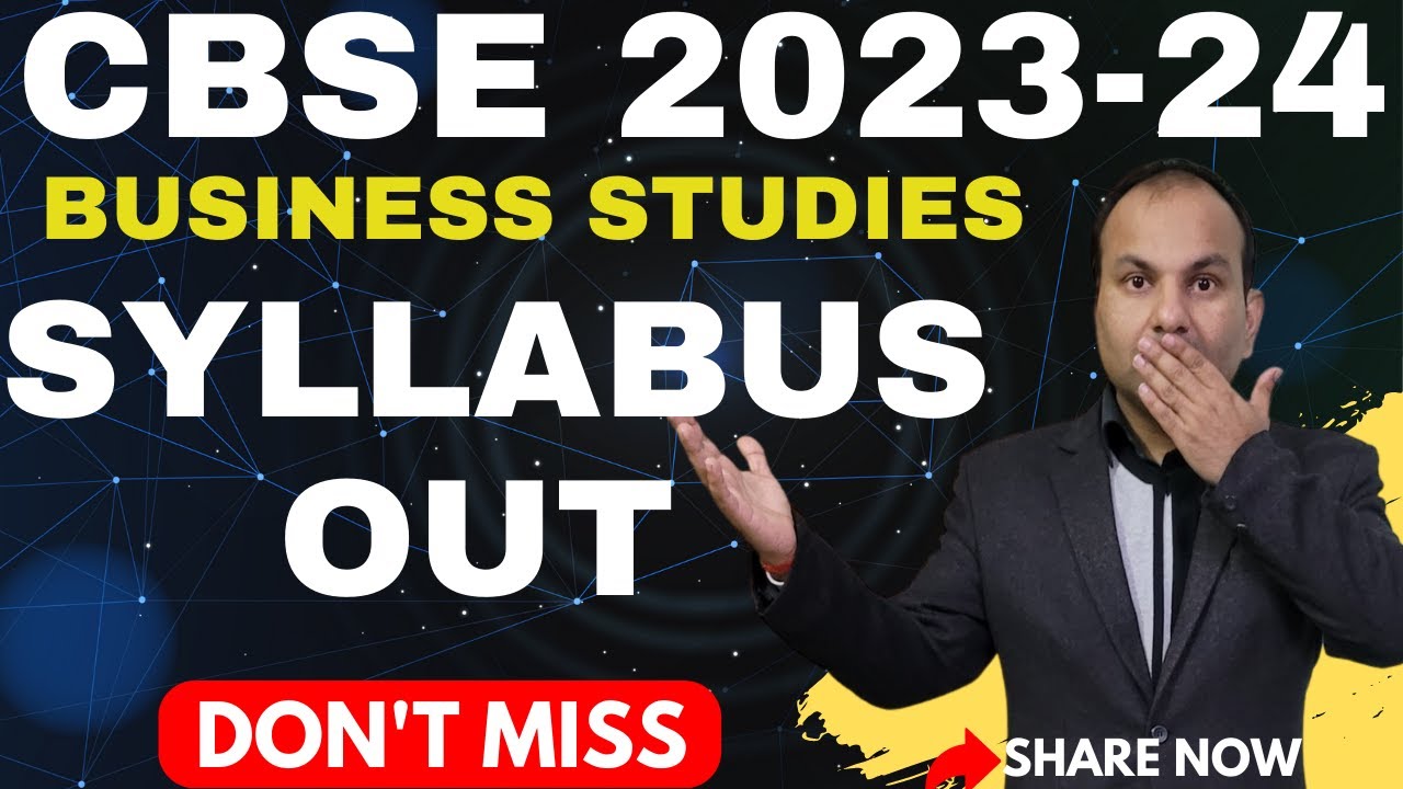 CBSE Syllabus 2023-24 is Out (BST) | Class 12 Students Must Watch - YouTube