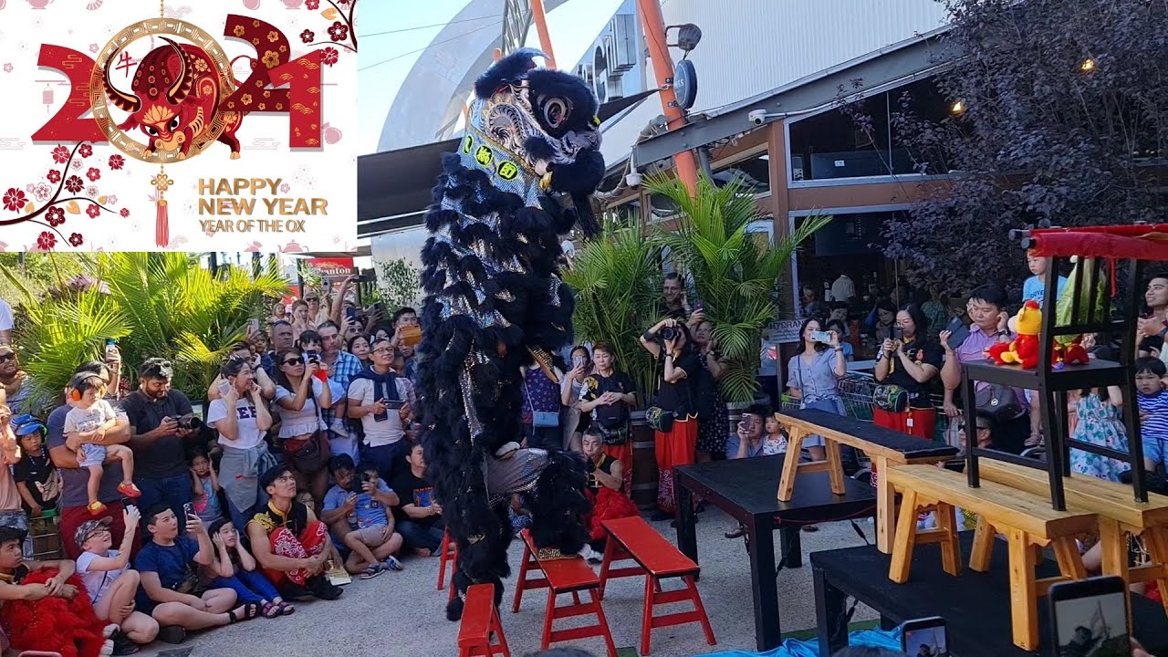 2021 CNY Lion Dance 🦁🐮 BENCH Performance at Coventry Village Morley ...