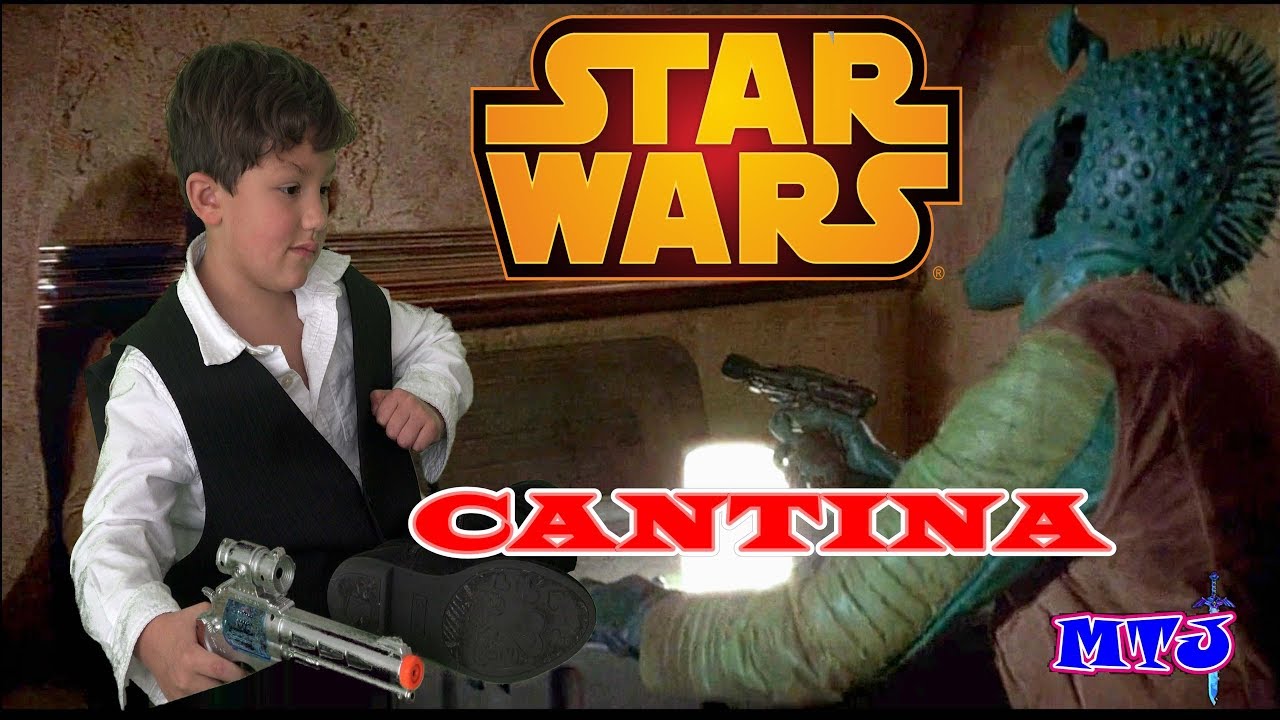 Star Wars Episode lV 4 Cantina Scene, Han Solo, Luke Skywalker, OB1 Kenobi, Kid Gamer Minethej ...